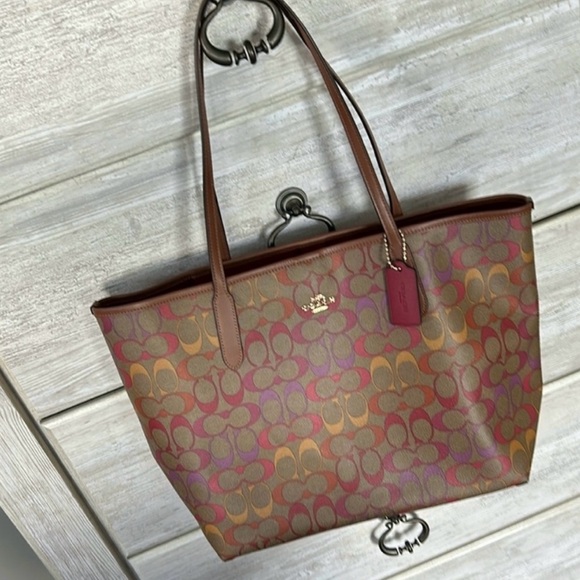 Coach | Bags | Authentic Coach Monogram Tote Bag Purse Used Once | Poshmark